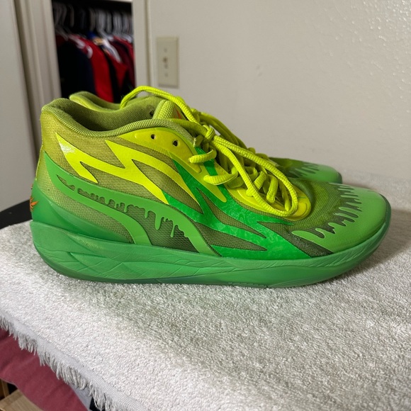 Puma | Shoes | Vintage Puma Lamelo Ball Mb2 Nickelodeon Slime 2022 Size ...
